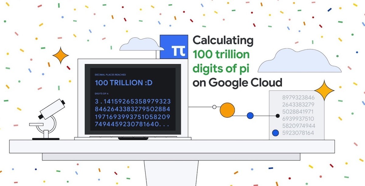 Google Cloudで100兆桁の円周率の計算に成功、世界記録を更新 Google Cloudで100兆桁の円周率の計算に成功、世界記録を更新